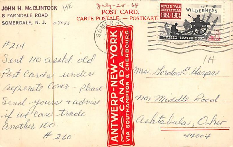 SS Westernland Red Star Line 1964 | Topics - Other, Postcard / HipPostcard