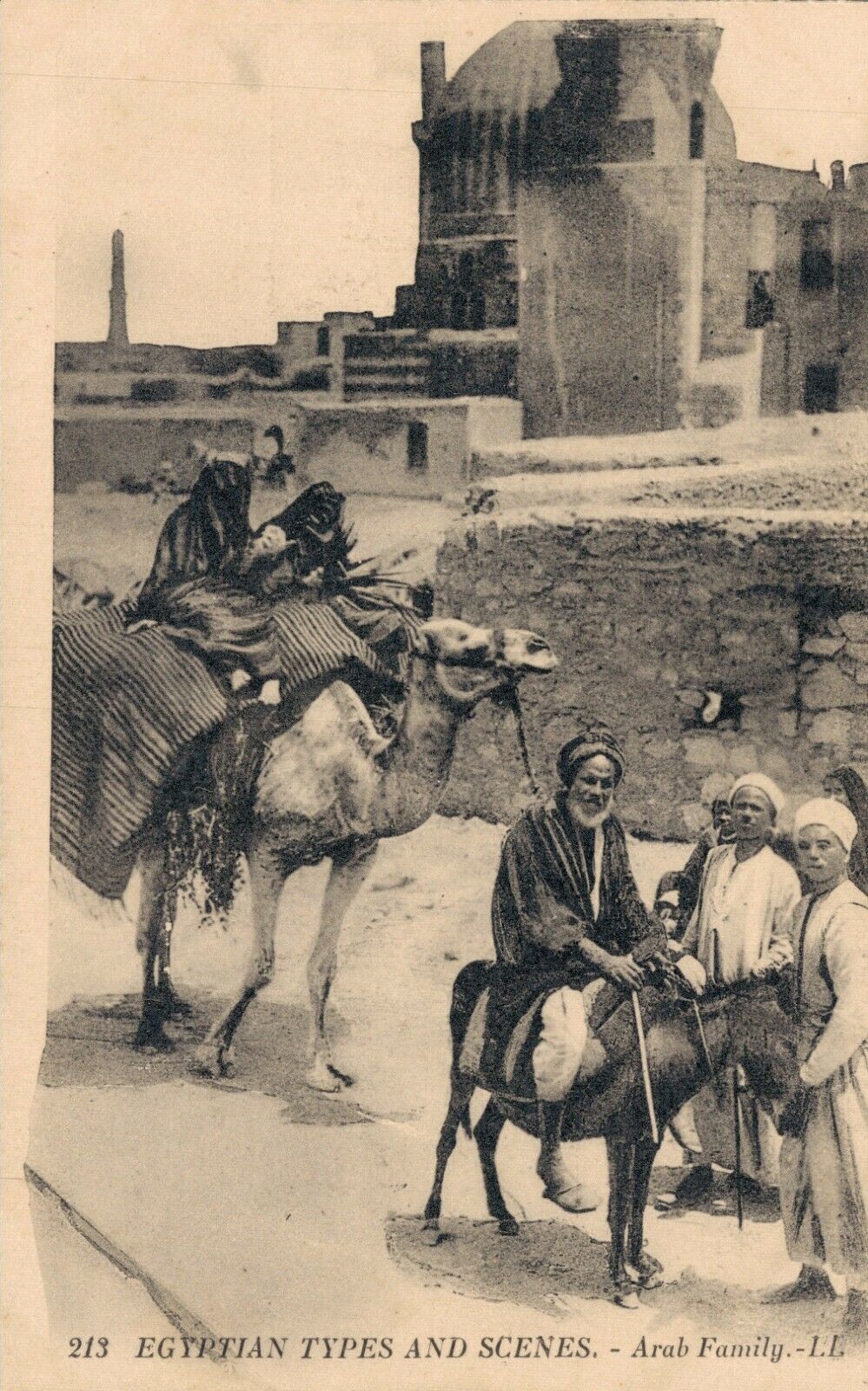 Egypt Egyptian Types And Scenes Arab Family 06.26 | Africa - Other ...