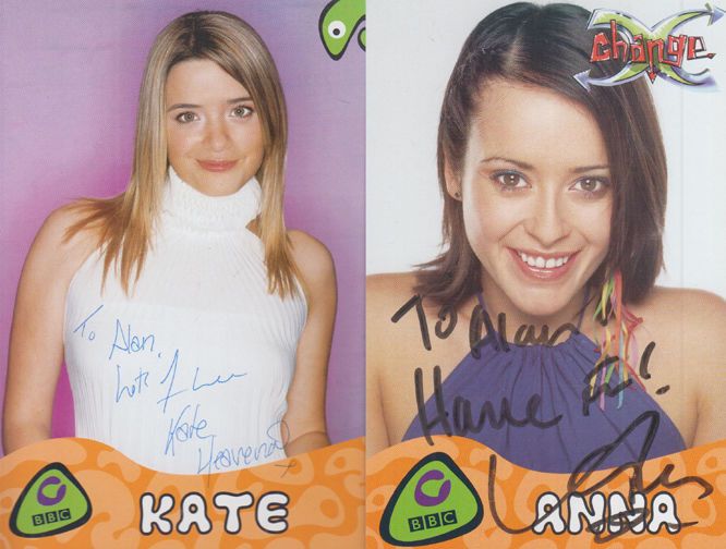 BBC Childrens Television CBBC Anna & Kate Presenters 2x Hand Signed ...
