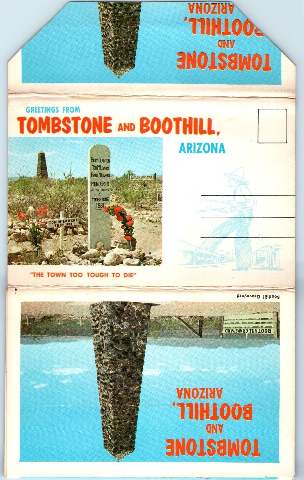 c1960s Tombstone Boothill, AZ Postcard Souvenir Folder Crystal Bar ...