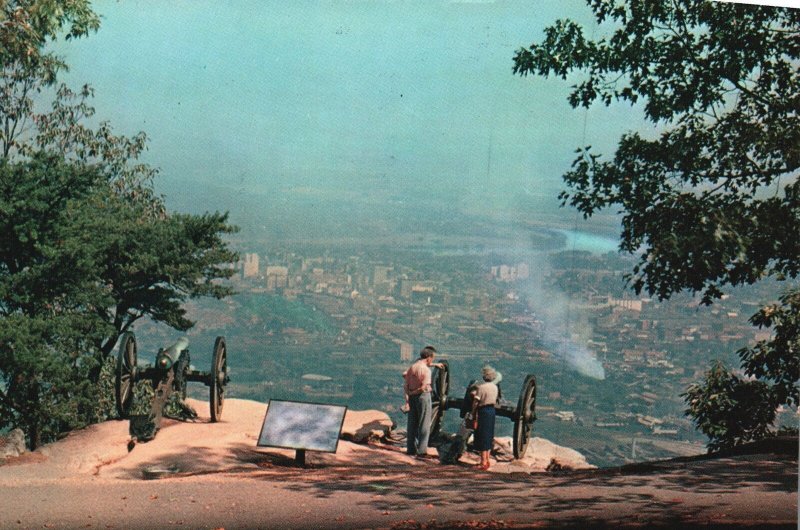 Vintage Postcard Panorama from Point Park Lookout Mountain Chattanooga ...