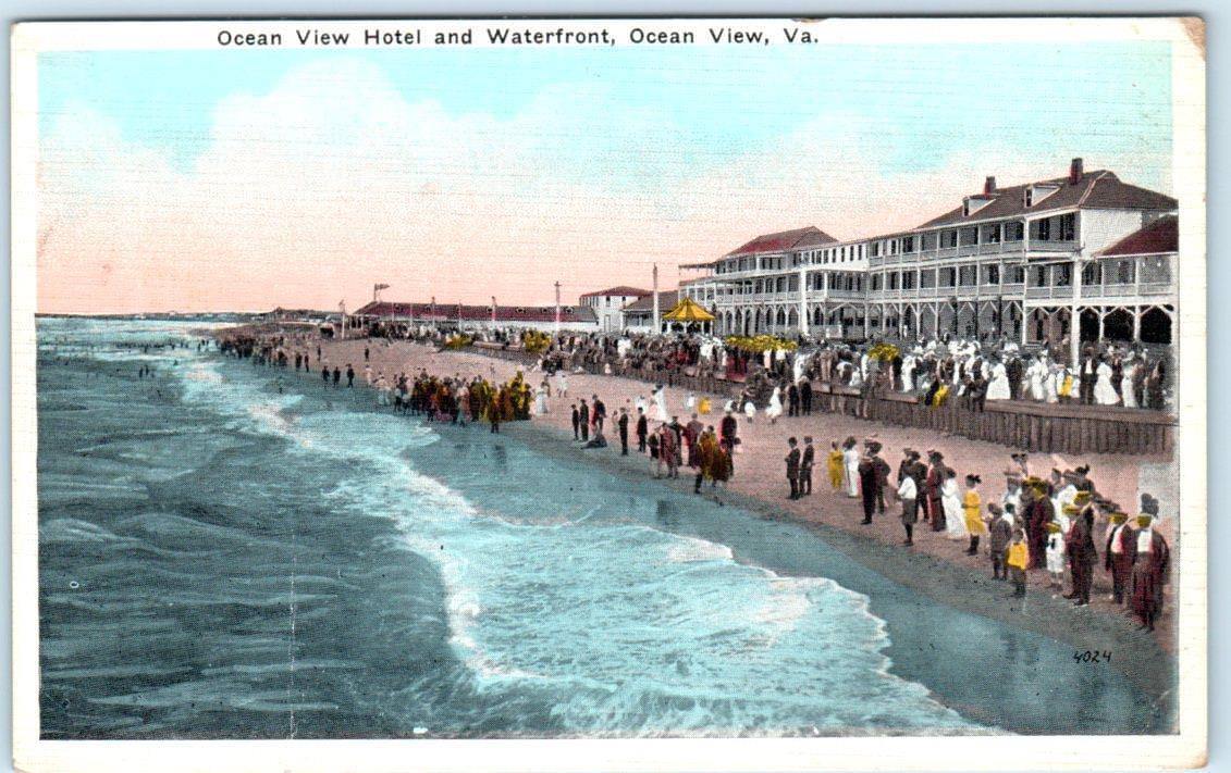 OCEAN VIEW, Virginia VA OCEAN VIEW HOTEL and Waterfront c1920s Postcard ...