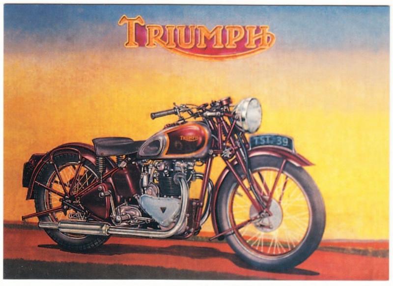 Triumph Motorcycle Posters And Signs