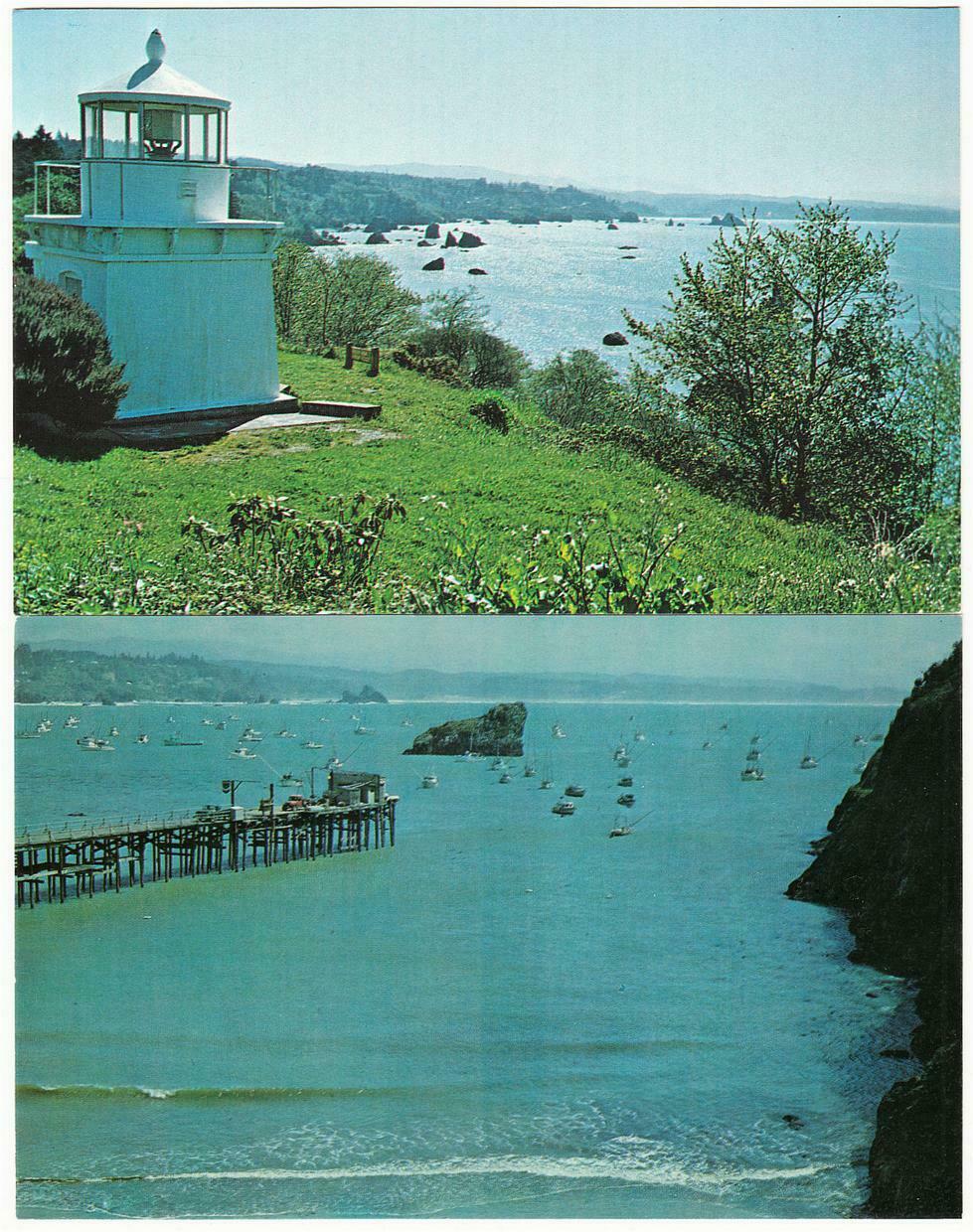 Trinidad CA Trinidad Head Lighthouse and Pier 1970s-1980s Postcards ...