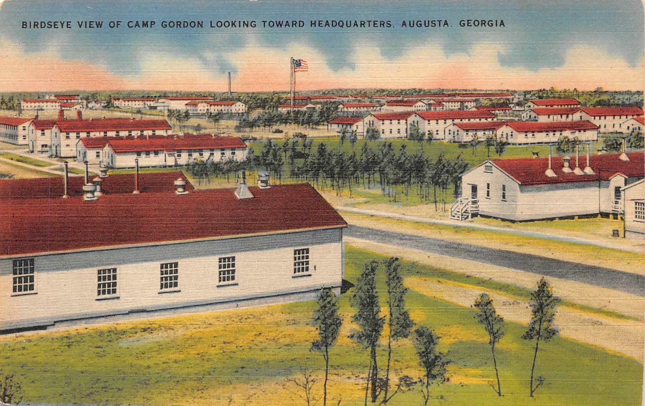 Camp Gordon Looking Toward Headquaters Augusta Georgia Military ...