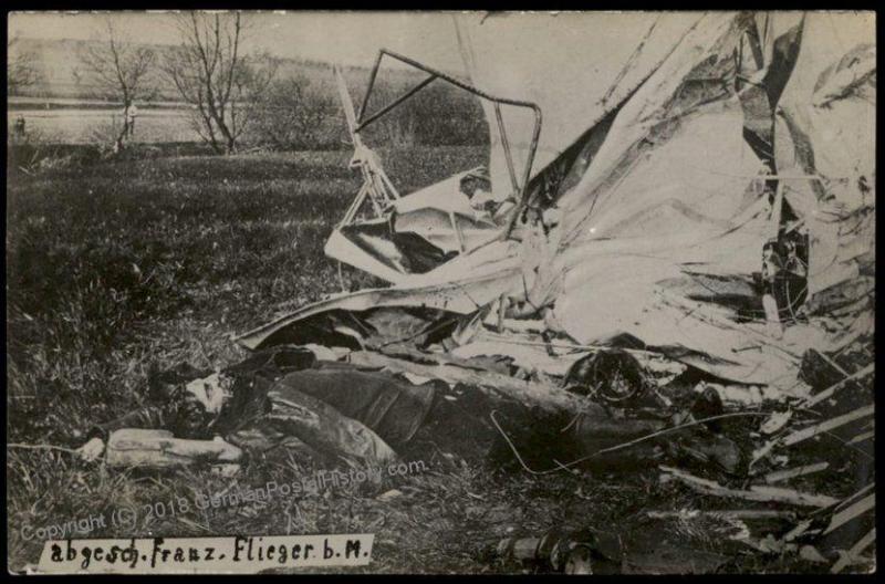 Germany WWI Crash Downed Airplane Dead Pilot Battlefield RPPC 65323 ...
