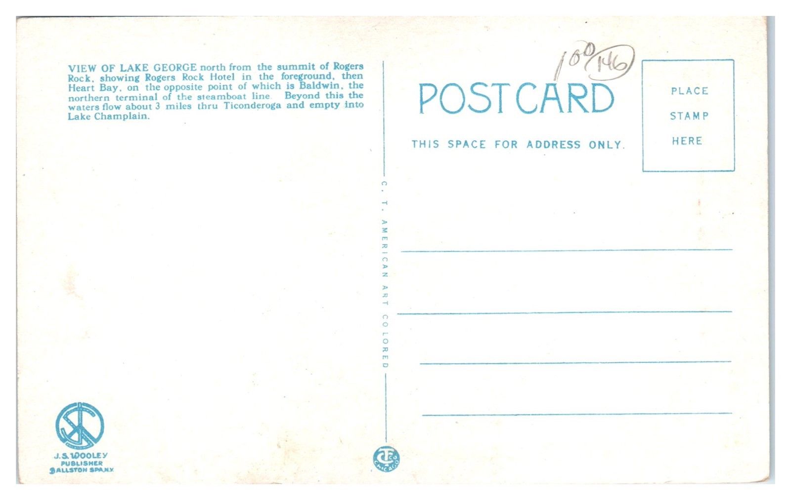 Early 1900s Lake George, NY from Rogers Rock Postcard | United States ...