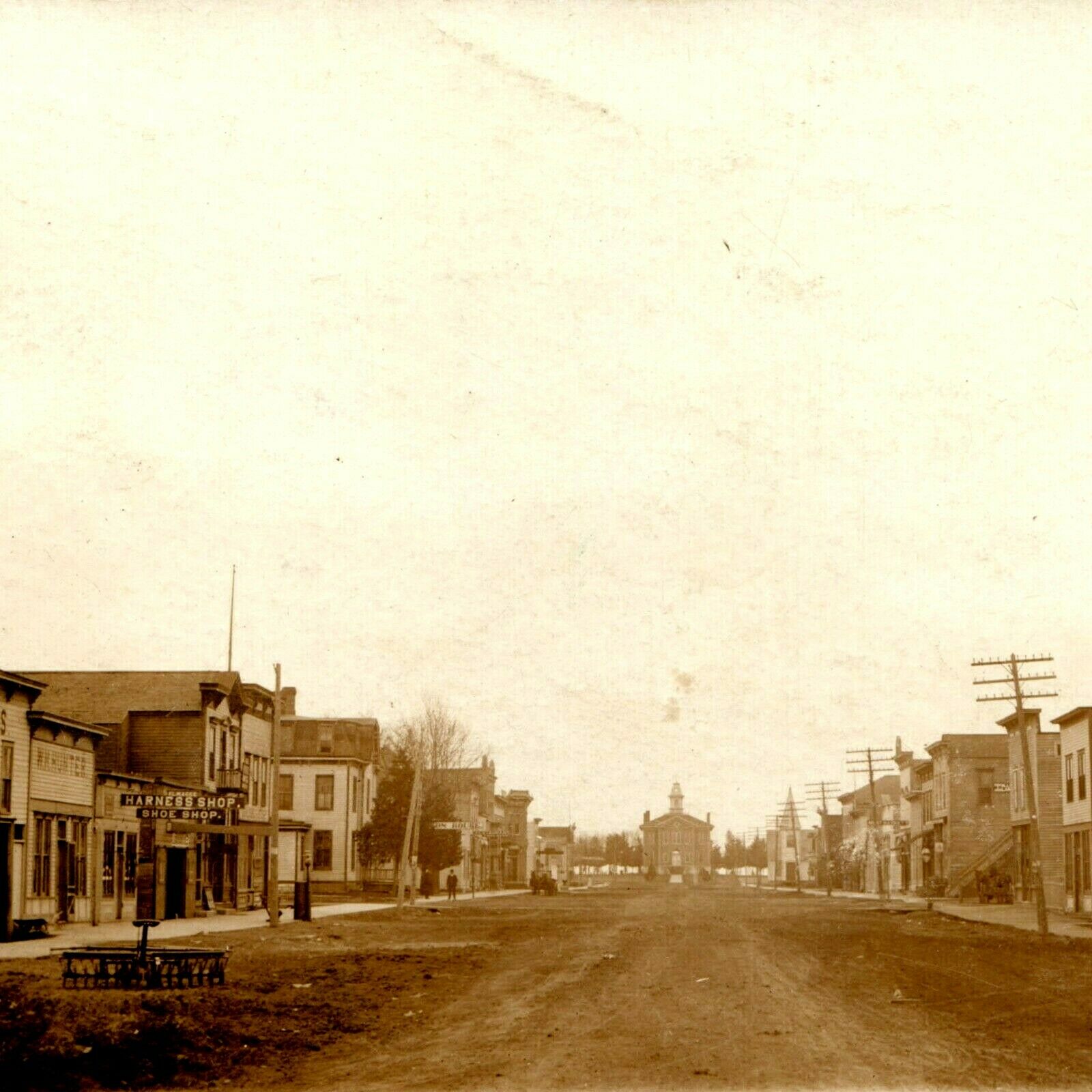 1907 Allison Iowa RPPC Downtown Main Street Store Real Photo Postcard ...