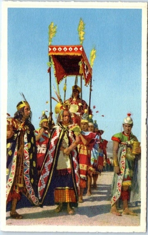 Celebration of the Inti-Raimi, Entrance of the Inea with the High ...