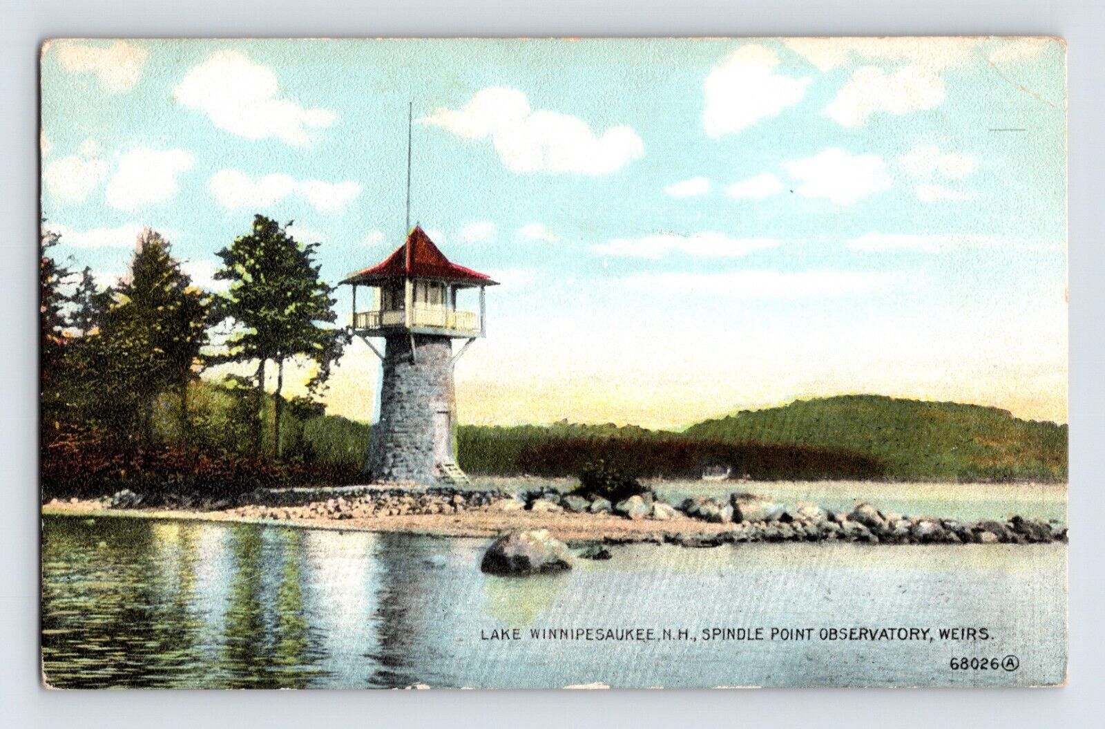Postcard New Hampshire Weirs NH Lake Winnipesaukee Spindle Point 1910s ...