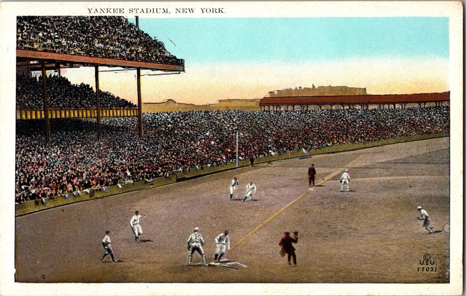 1920s Postcard Yankee Stadium New York Baseball Stadium Babe Ruth KF16 ...