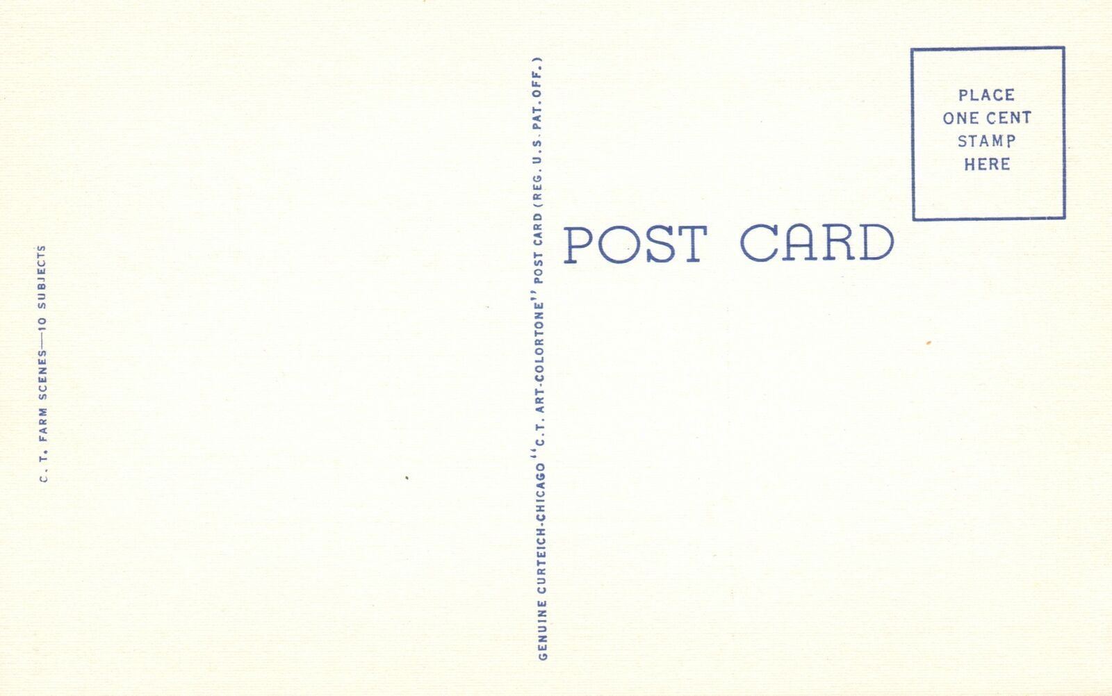 Vintage Postcard 1920's Green Field Corn Stalks Greetings Cementon New ...