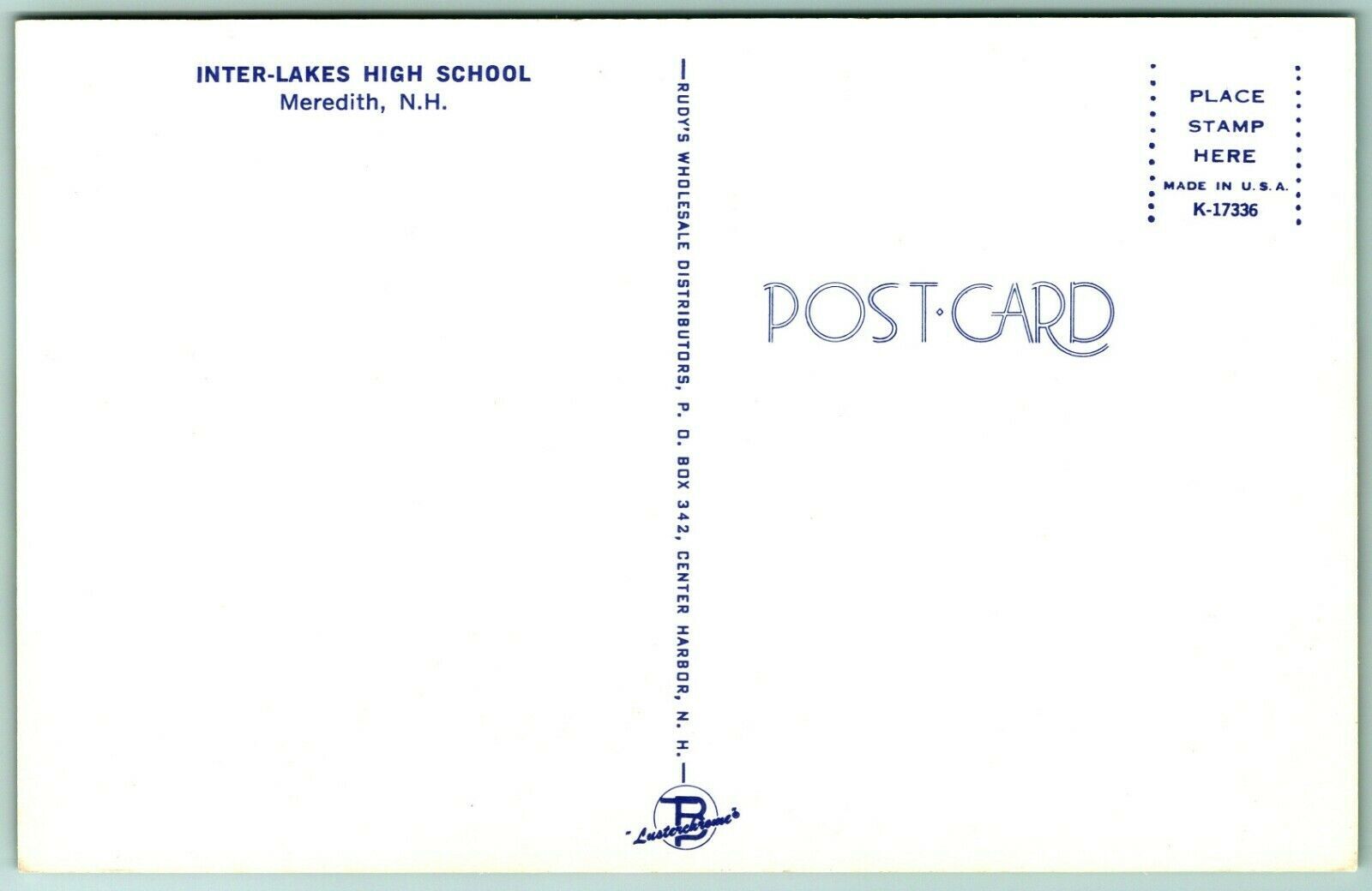 Inter-Lakes High School Building Meredith New Hampshire UNP Chrome ...