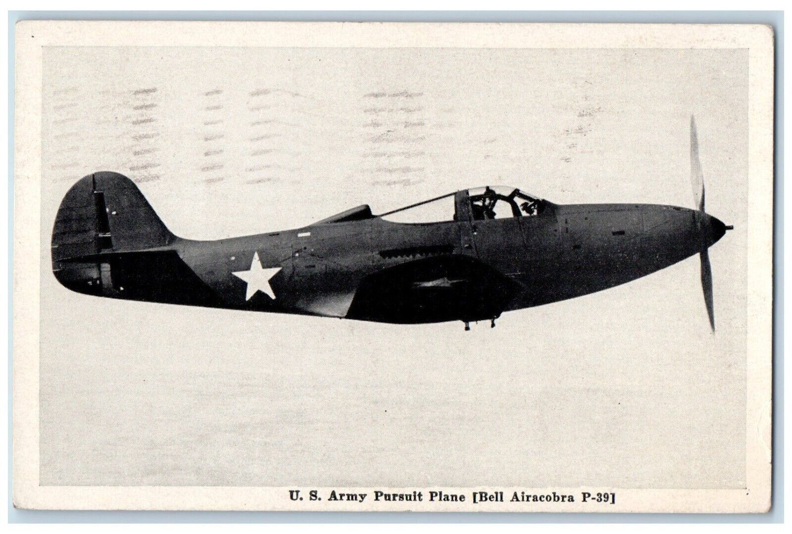 1943 U.S. Army Pursuit Plane Bell Airacobra Airplane Military Soldier ...
