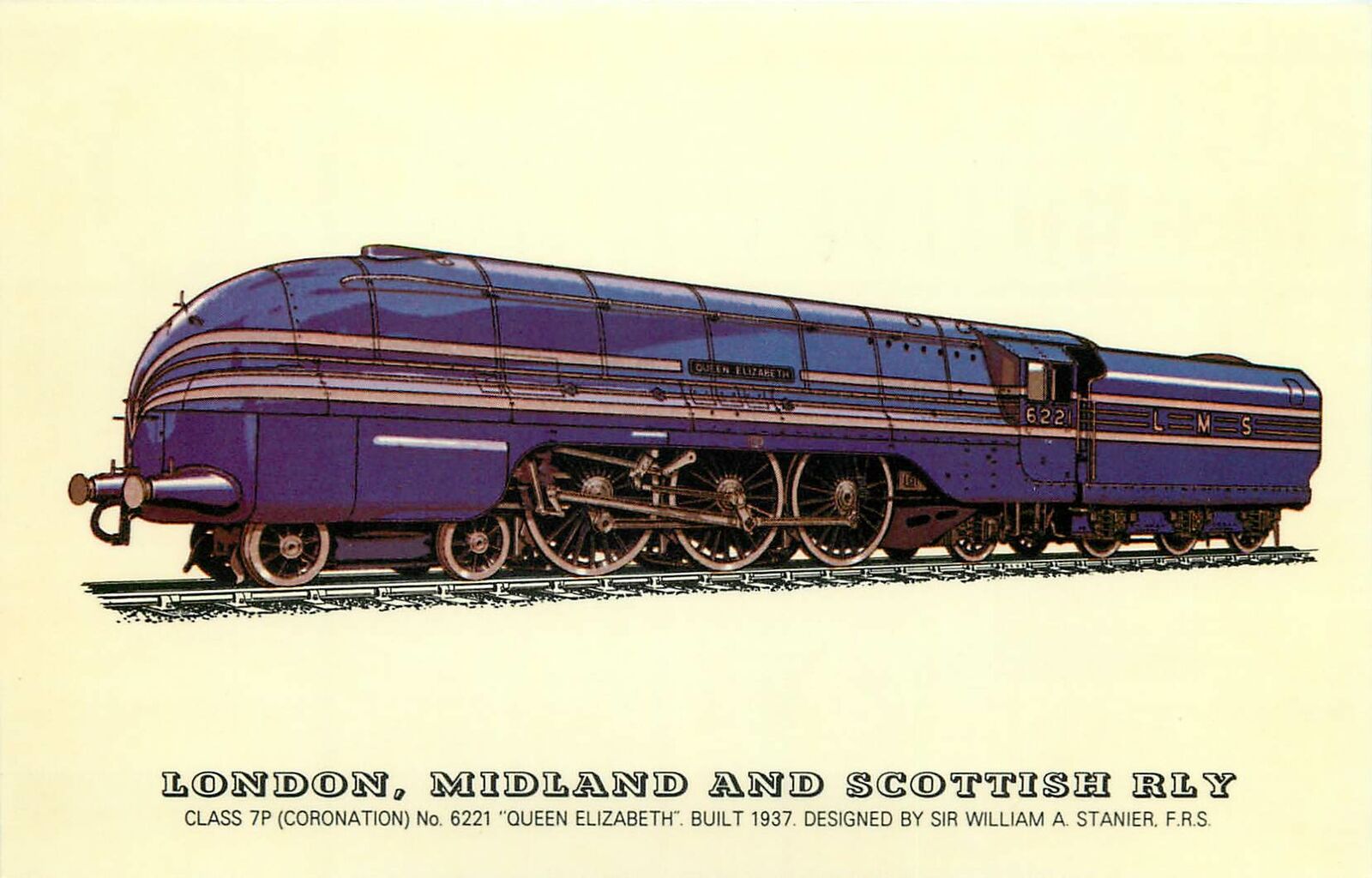 Railway Locomotives history Class 7P Coronation Queen Elizabeth by Sir ...