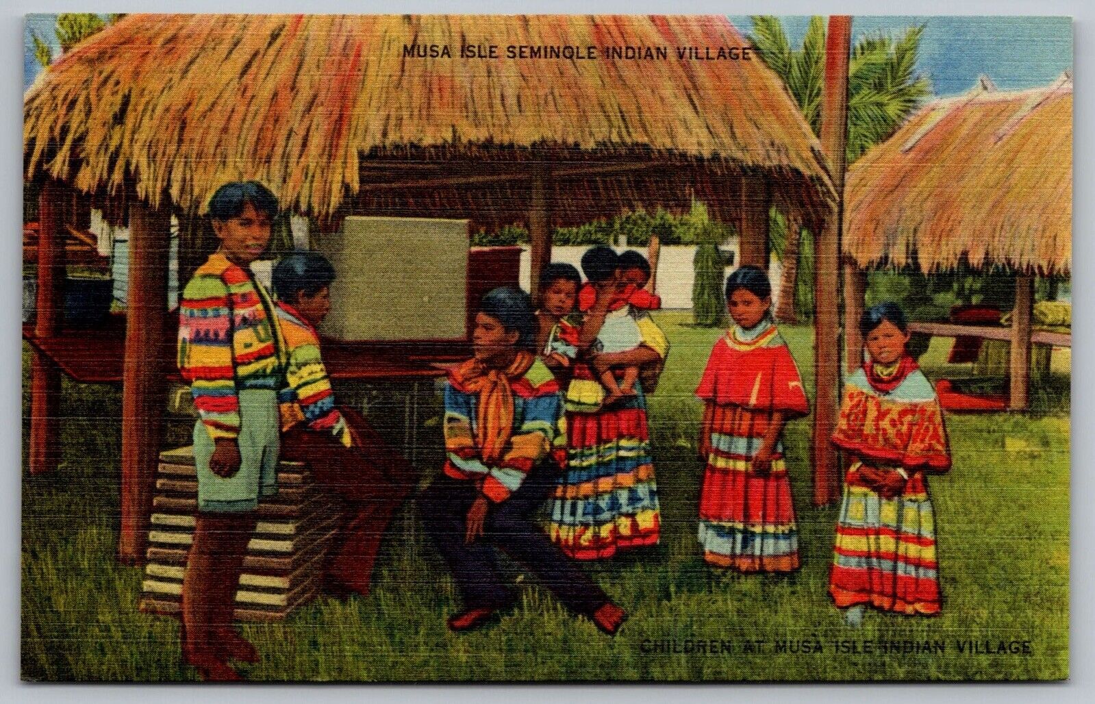 Miami Florida Musa Isle Seminole Native American Homeland Linen ...