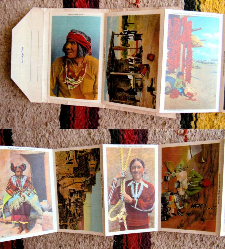 Indian Life in the Southwest Postcard Photo Folder Hopi, Navajo, Native ...