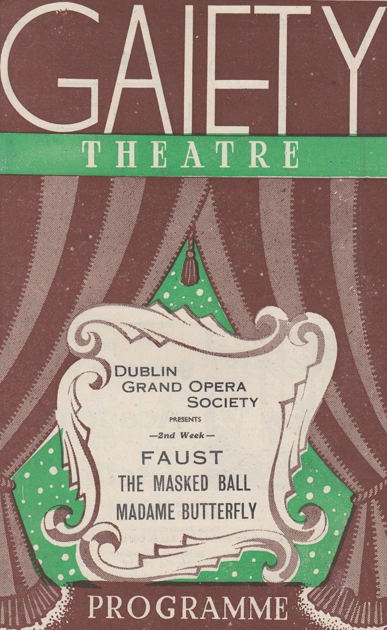 Faust Masked Ball Dublin Irish Opera Society Jack Harte Gaiety Theatre ...