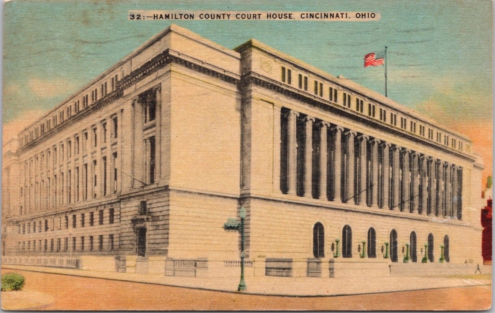 Cincinnati OH Hamilton County Court House c1948 Linen Postcard D65 ...