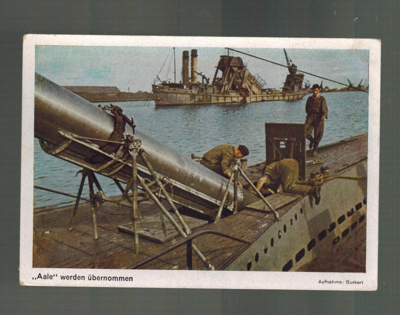 Mint Germany Kriegsmarine RPPC U Boat Color Real Picture Postcard ...