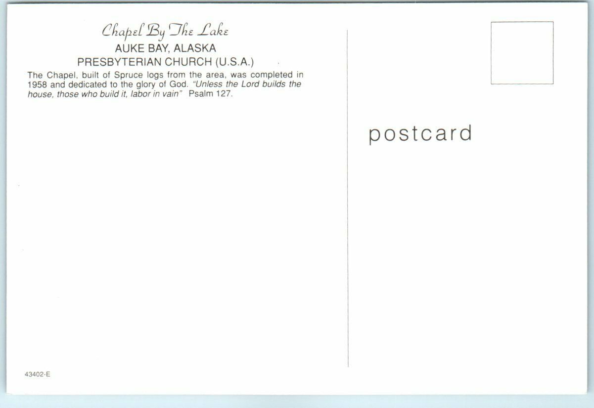 Postcard - Chapel By The Lake Presbyterian Church - Auke Bay, Juneau ...