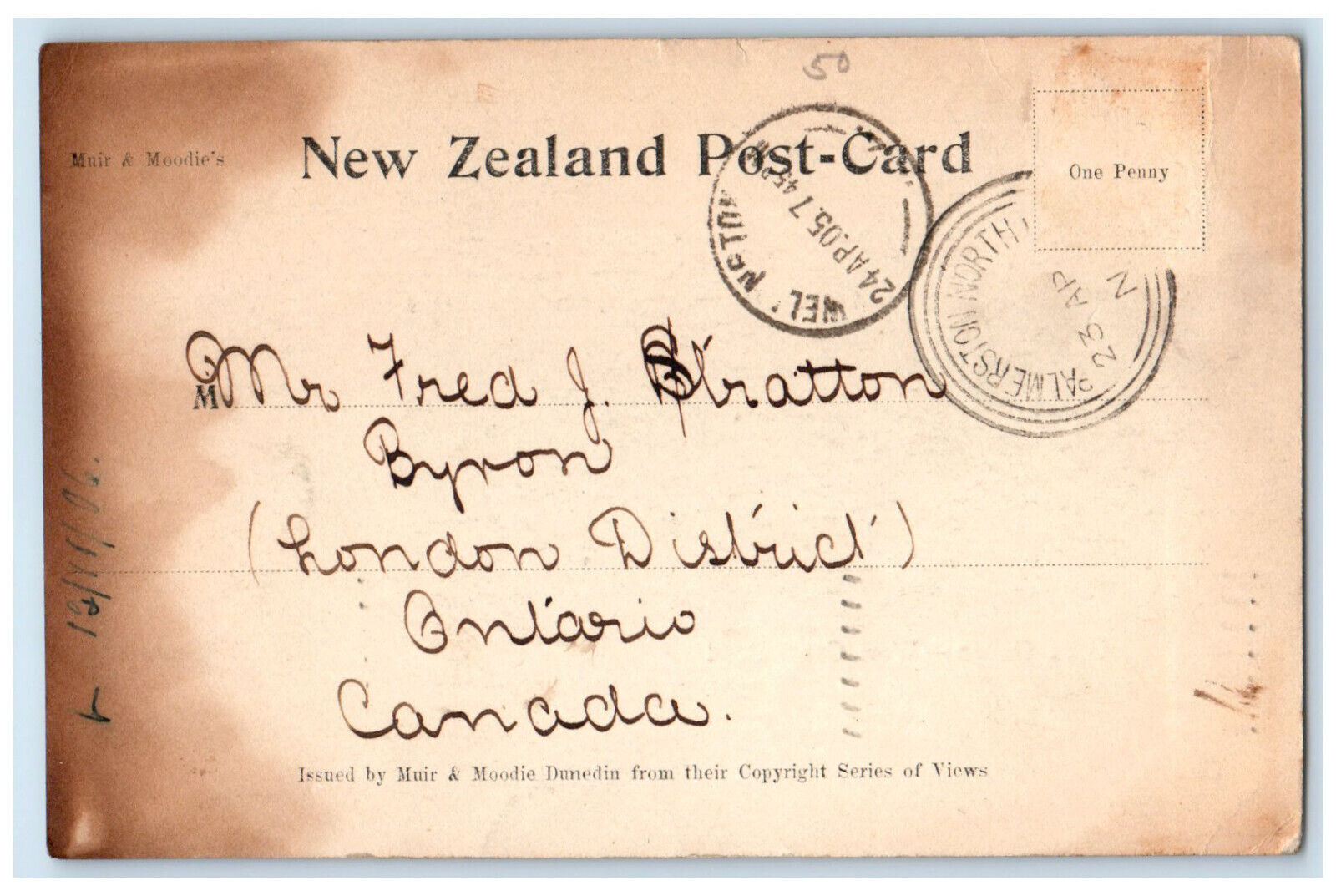 1905 Otira Gorge West Coast Road North Island New Zealand Posted ...