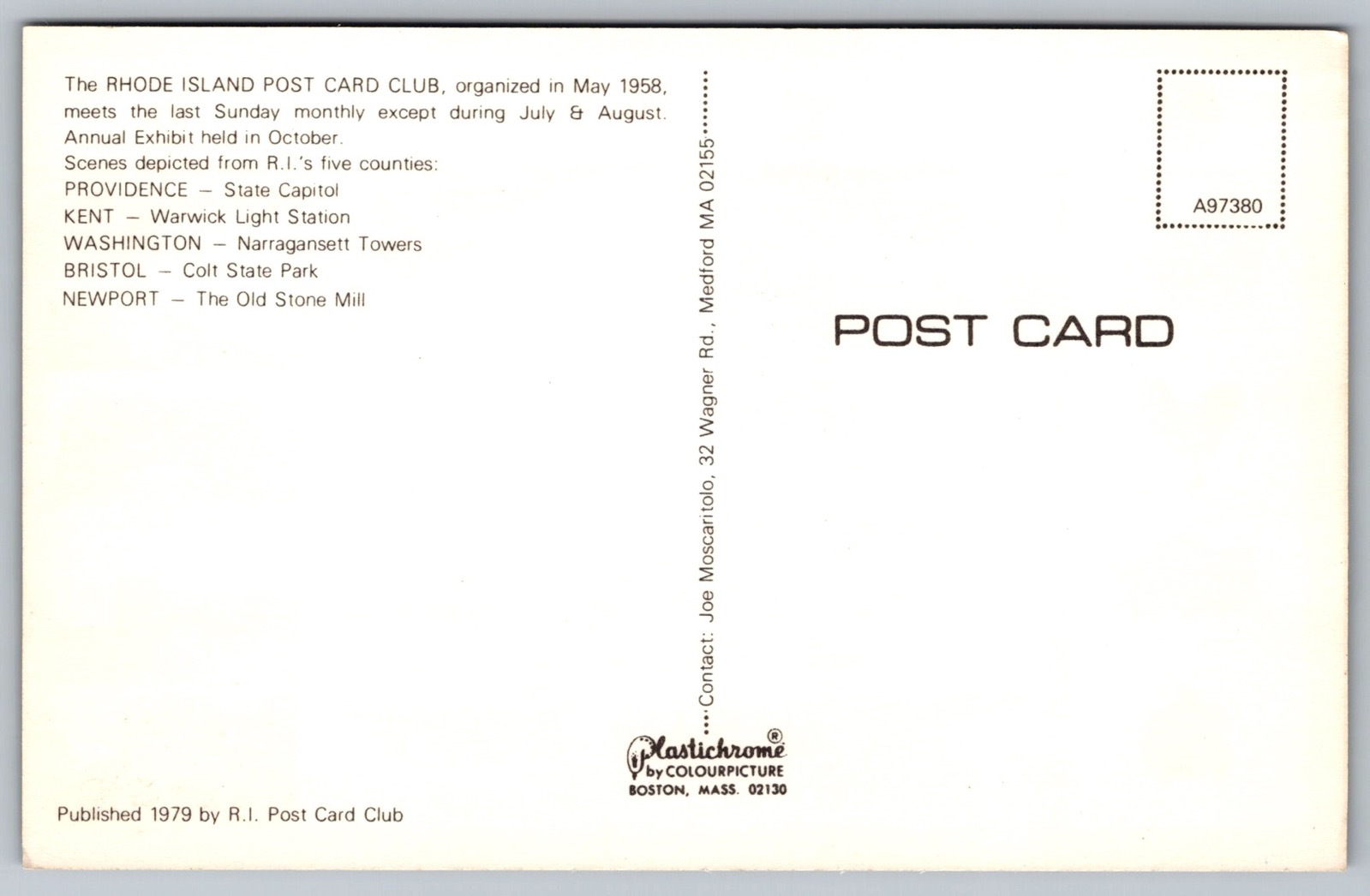 Rhode Island Ocean State Multi View Landmarks Symbols Chrome UNP ...