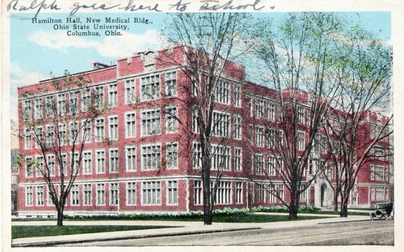 Columbus Ohio State University Hamilton Hall New Medical Bldg 1928 VTG ...