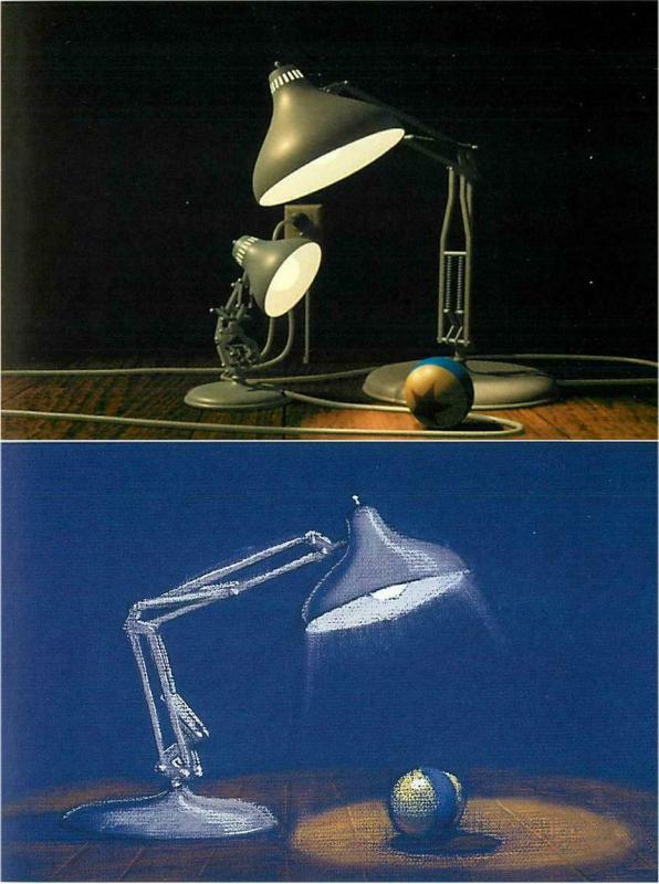 2 Postcards of Luxo Jr. Pixar Animated Short Movie | Topics - People ...