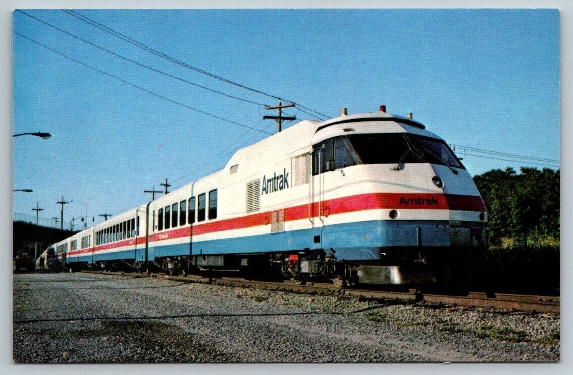 Vintage Railroad Train Locomotive Postcard - Amtrak Turboliner | Other ...