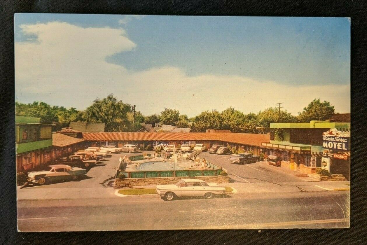 Mint Vintage Rancho Sierra Motel Reno Nevada Real Photo Postcard RPPC ...