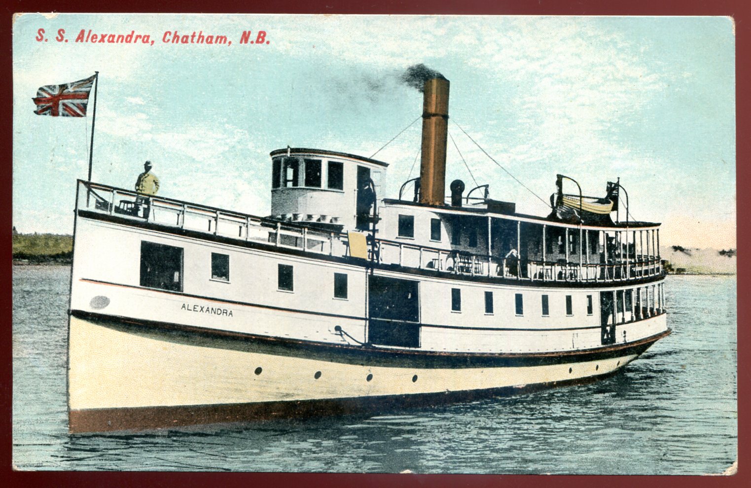 dc1152 - CHATHAM NB Postcard 1912 Steamer SS ALEXANDRA by Pugh | Canada ...