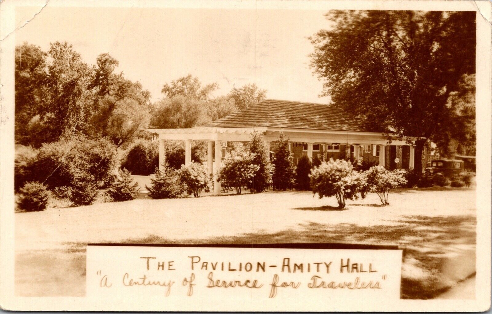 Real Photo Postcard The Pavilion Amity Hall in South Bend, Indiana ...