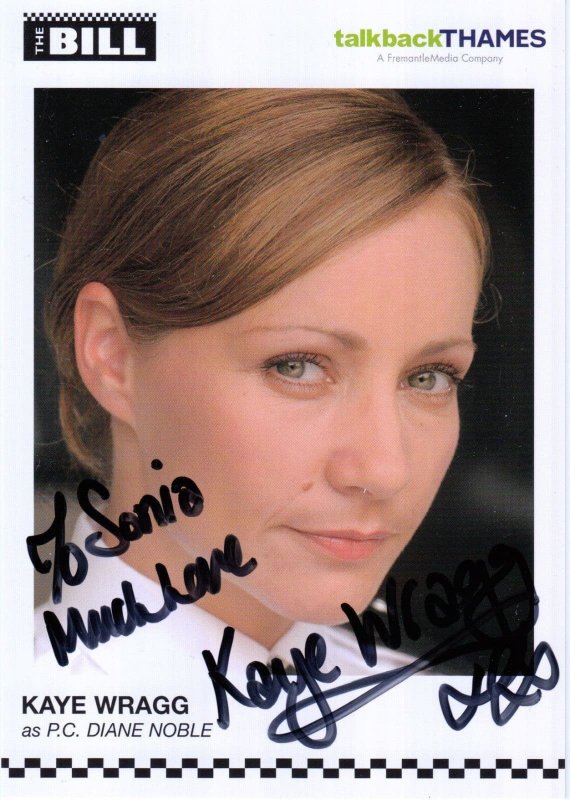Kate Wragg as PC Diane Noble ITV The Bill Hand Signed Cast Card Photo ...