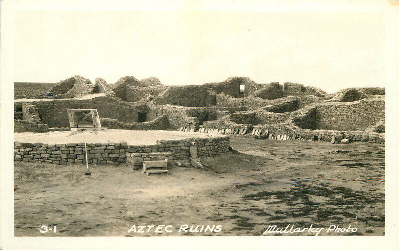 New Mexico 1920s Aztec Ruins Mullarky #3-1 RPPC Photo Postcard 22-10180 ...
