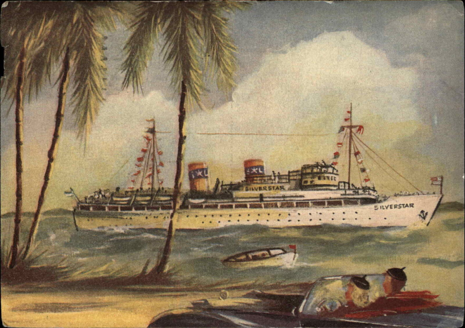 Silver Star Line Steamer Silverstar Passenger Msg Puerto Rico 1924 ...
