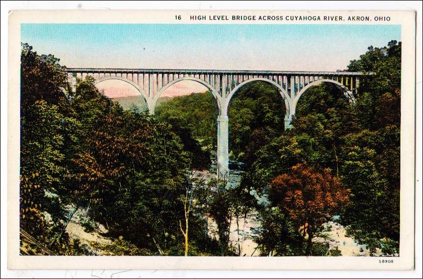 High level Bridge, Akron Ohio | United States - Ohio - Akron, Postcard ...