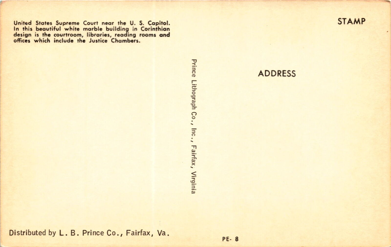 Vintage United States Supreme Court Postcard Washington D.C. | United ...