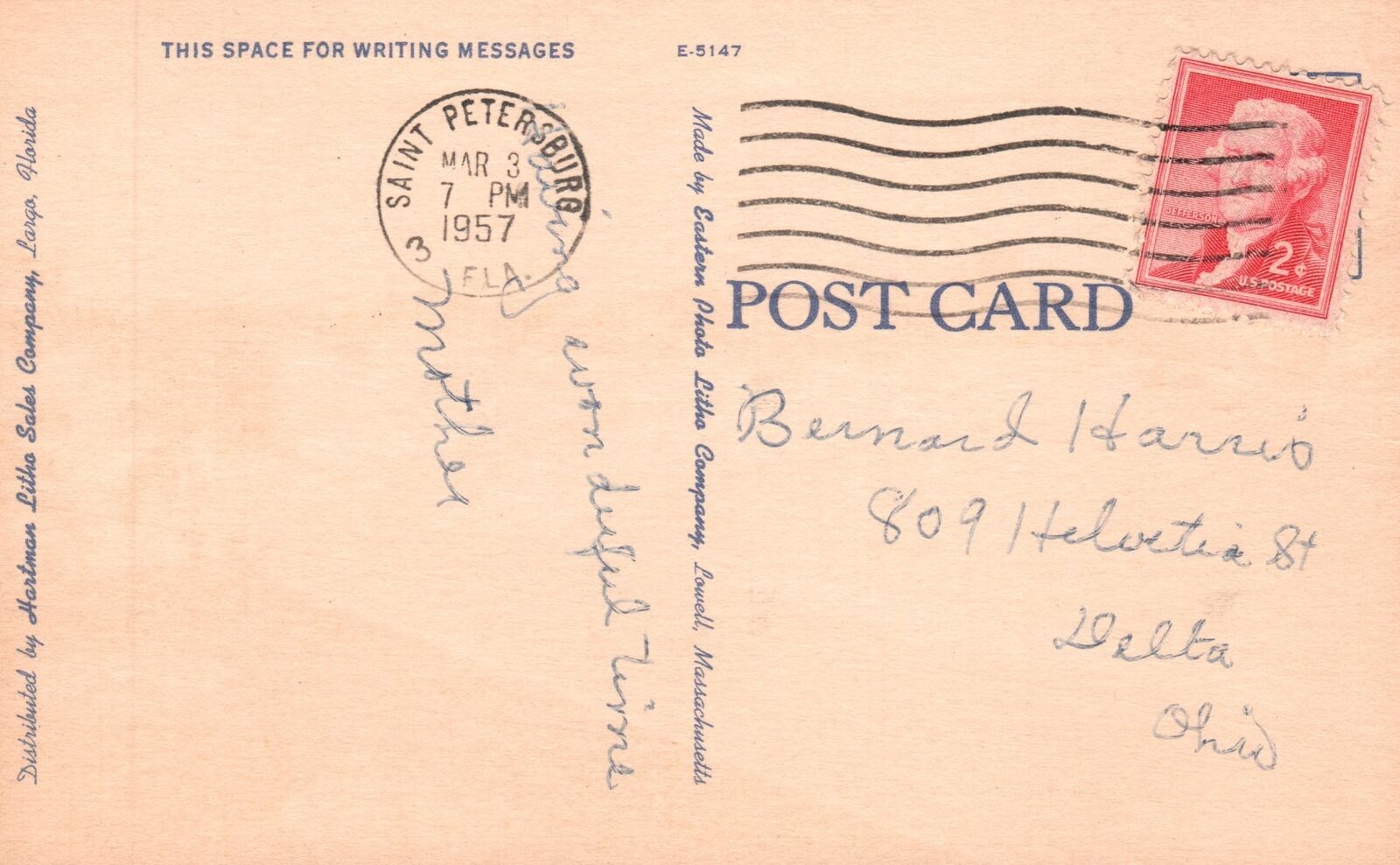 Vintage Postcard 1957 Snell Isle Bridge Saint Petersburg Florida ...