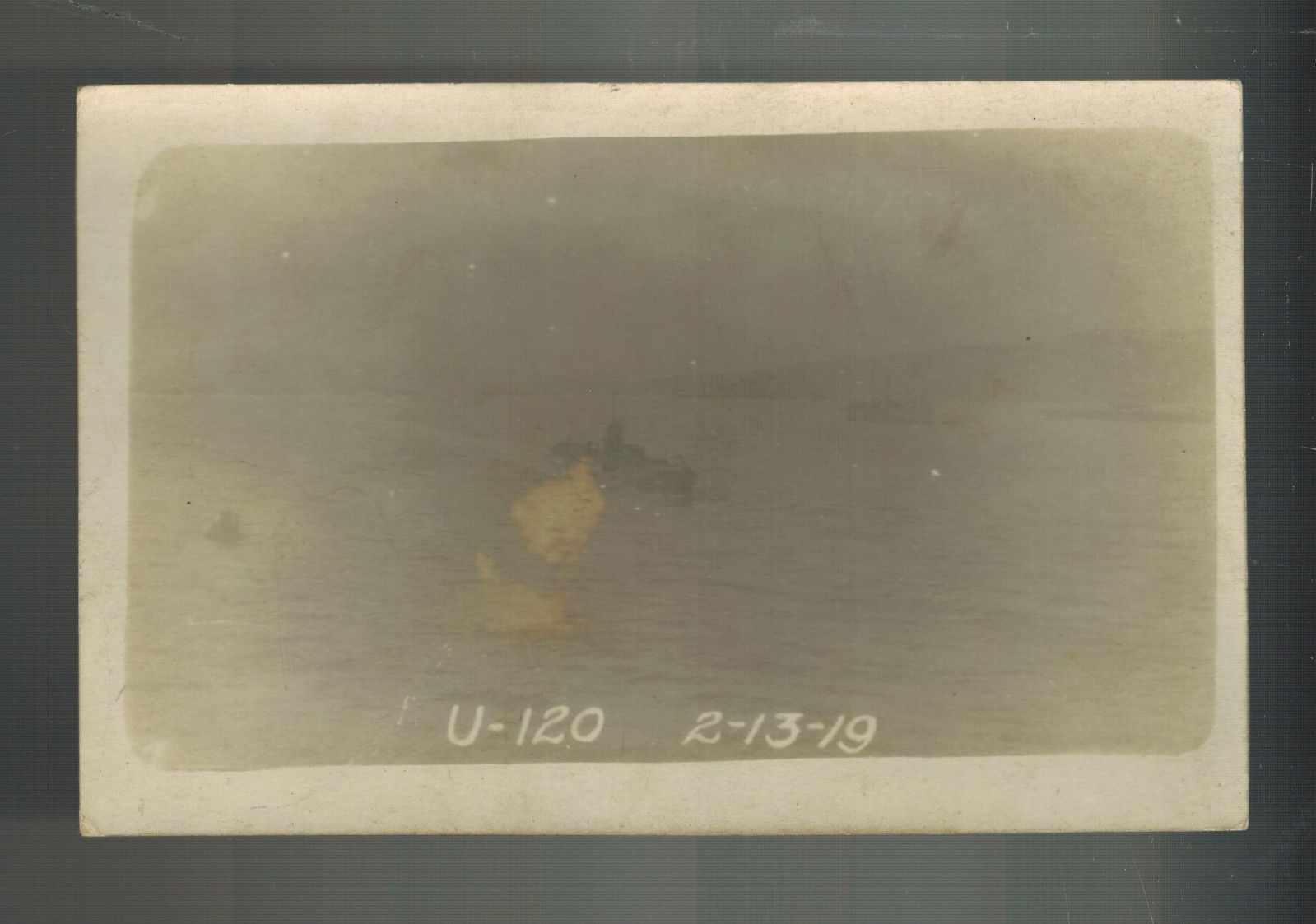 Mint WW1 German Navy U Boat Submarine U 120 Real picture Postcard ...