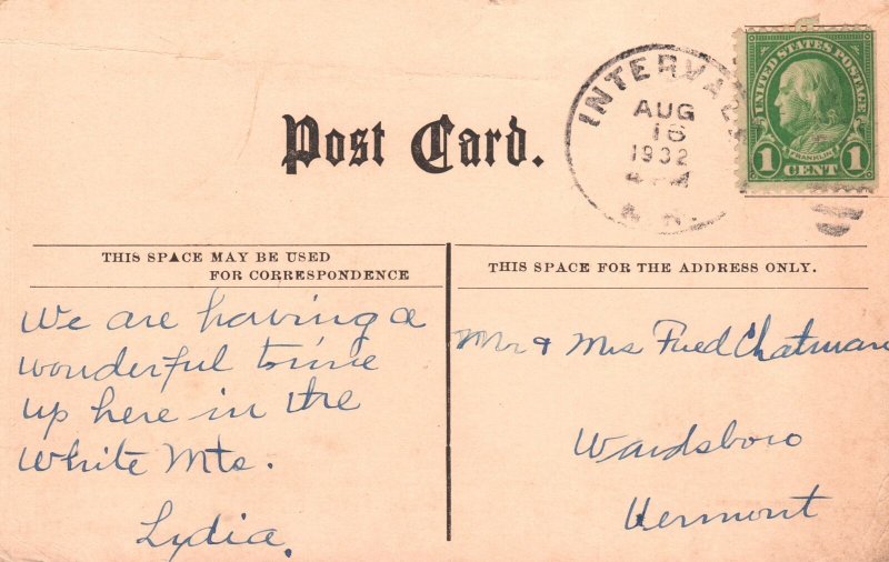 Postcard 1932 Arm Chair Looking North West From Pendexter Mansion ...