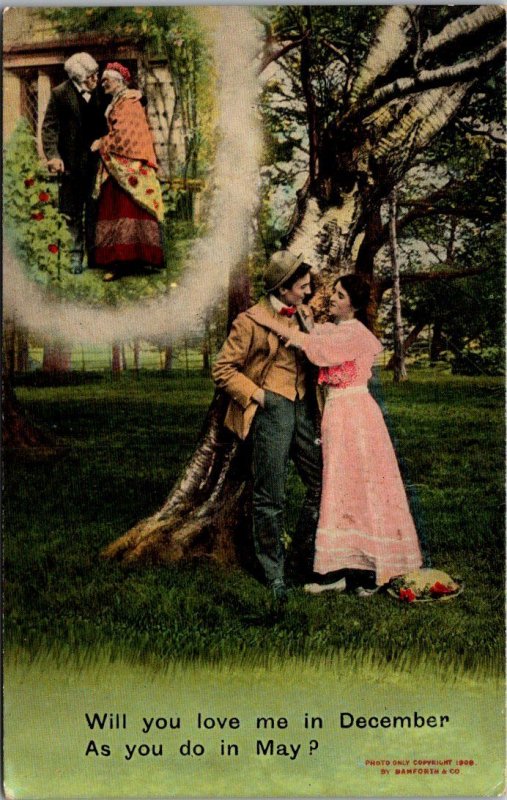 Romantic Couple Will You Love Me In December | Topics - Fancy Cards ...