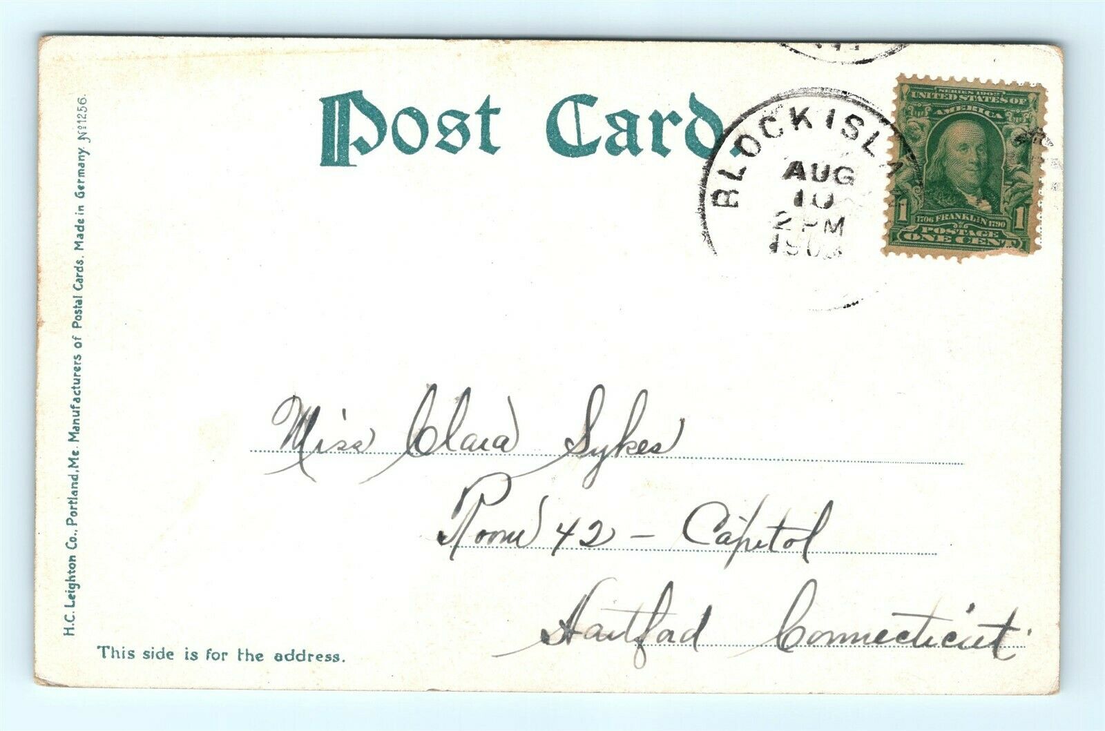 Postcard RI Block Island Ship Wreck off Block Island 1908 View G21 ...