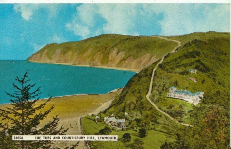Devon Postcard - The Tors and Countisbury Hill - Lynmouth - Ref TZ3182 ...