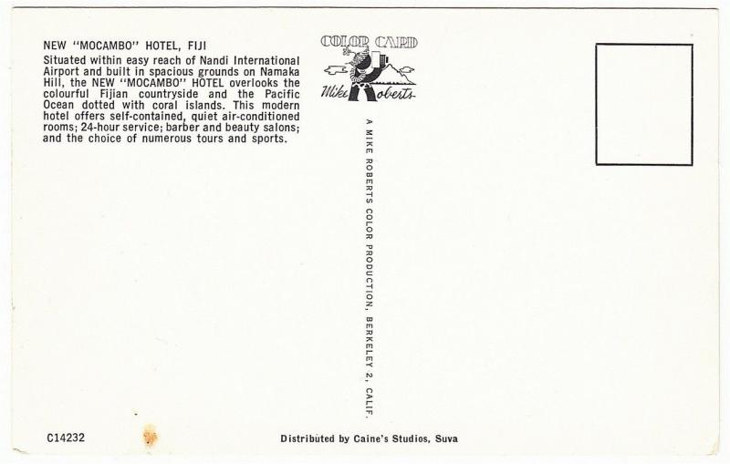 Fiji Nadi Mocambo Hotel Postcard 1950s-1960s | Australia & Oceania ...