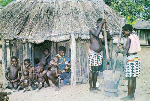 Tonka Rhodesia Rhodesian Tribal Life Africa African Old Tribe Hut Rare ...
