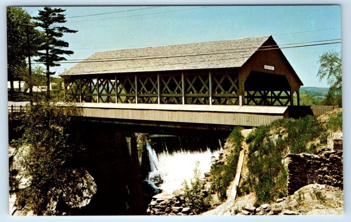 The Covered Bridge at Quechee VERMONT Postcard | United States ...