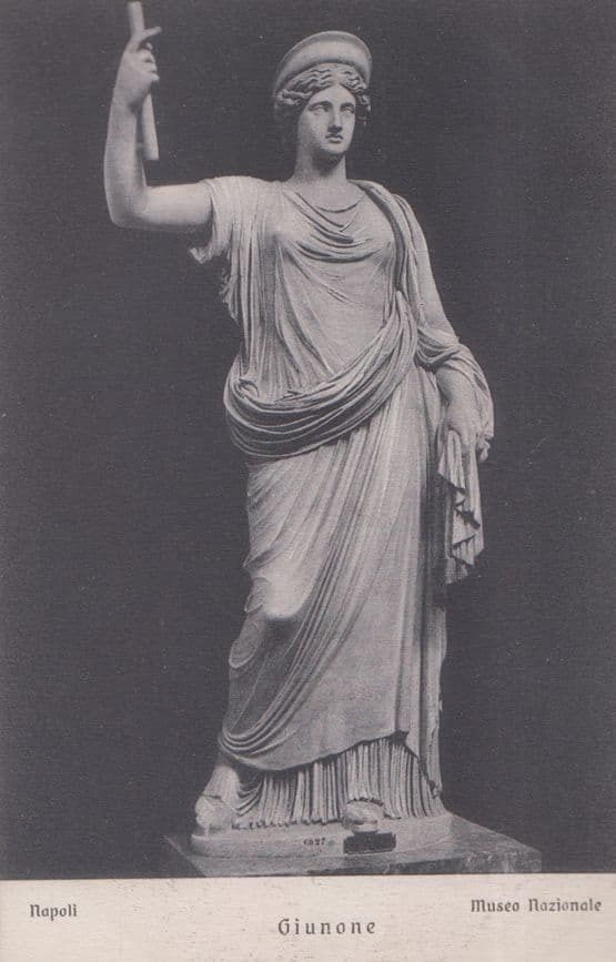 Giunone Roman Greek God Museo Napoli Antique Italian Statue Sculpture Postcard | Topics - Fine ...