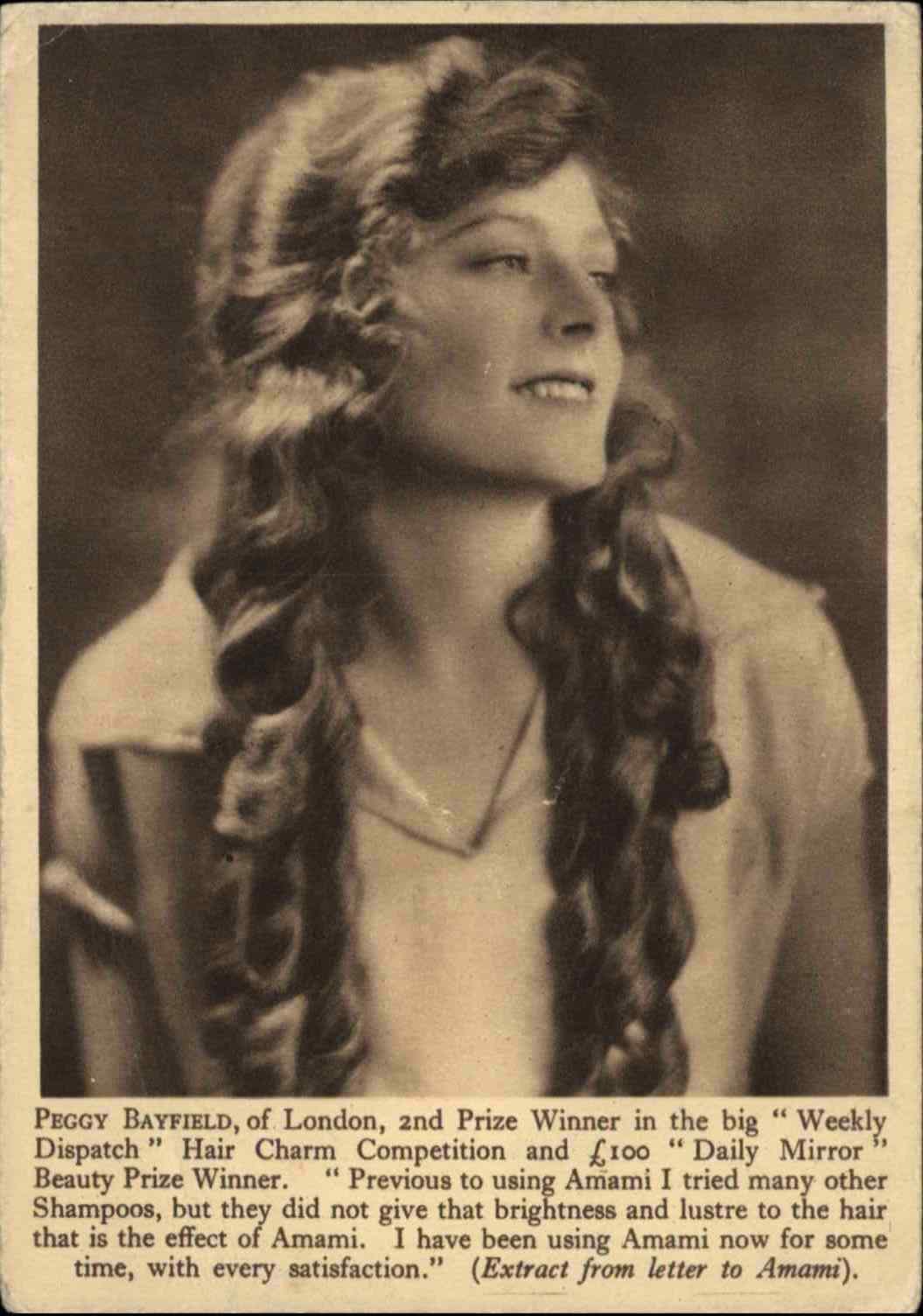 Prize Winner Peggy Amami Shampoo Ad Advertising Vintage Postcard ...