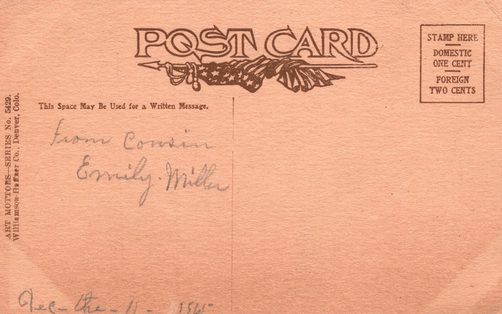 Vintage Postcard 1910's Friendship The Longer I'll Have Know! Greetings ...